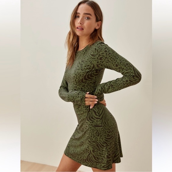 Reformation | Dresses | Reformation Kenmare Dress In Jungle | Poshmark